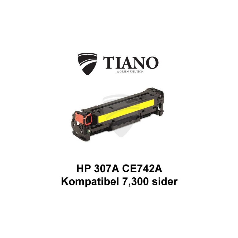 HP 307A CE742A gul printerpatron (kompatibel)